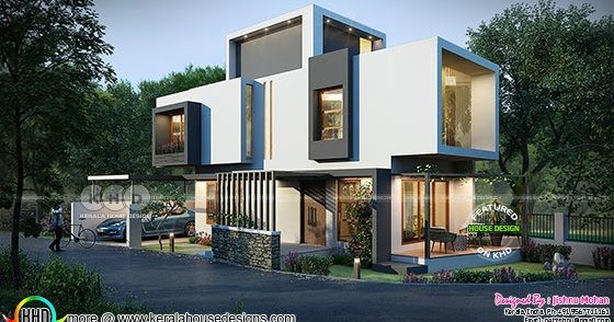 Small Plot double storied house with floor plan - Kerala Home Design ...