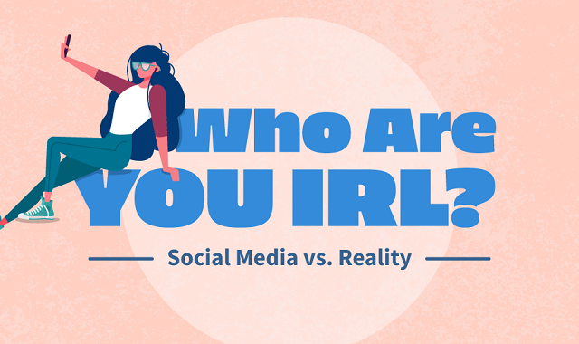 Social Media vs. Reality #infographic - Visualistan