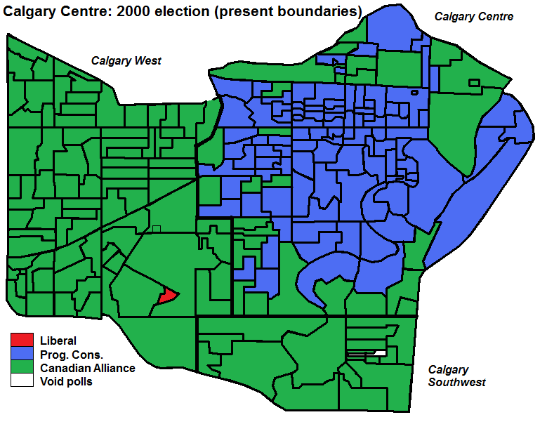 Canadian Election Atlas: Federal by-elections (Part 3: Calgary Centre)