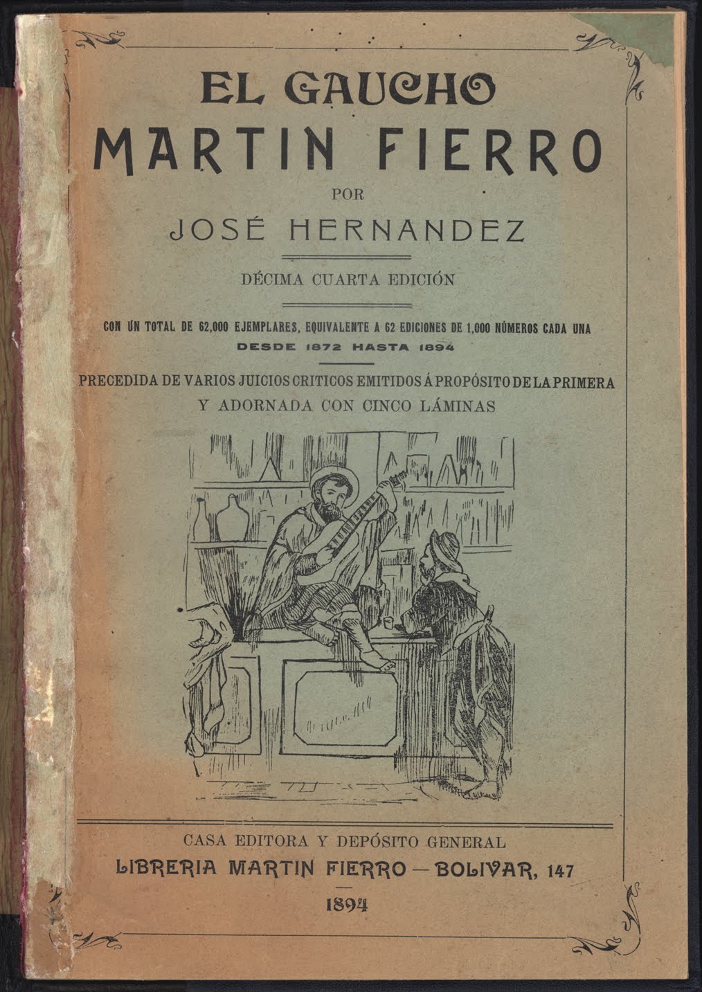 Compartiendo mi opinión: Martin Fierro, una breve historia del libro y ...