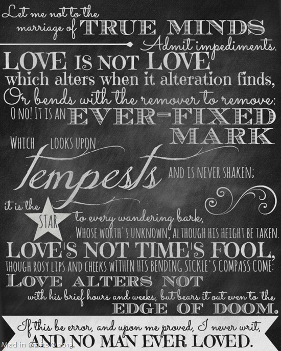 In plain English ...: SONNET 116
