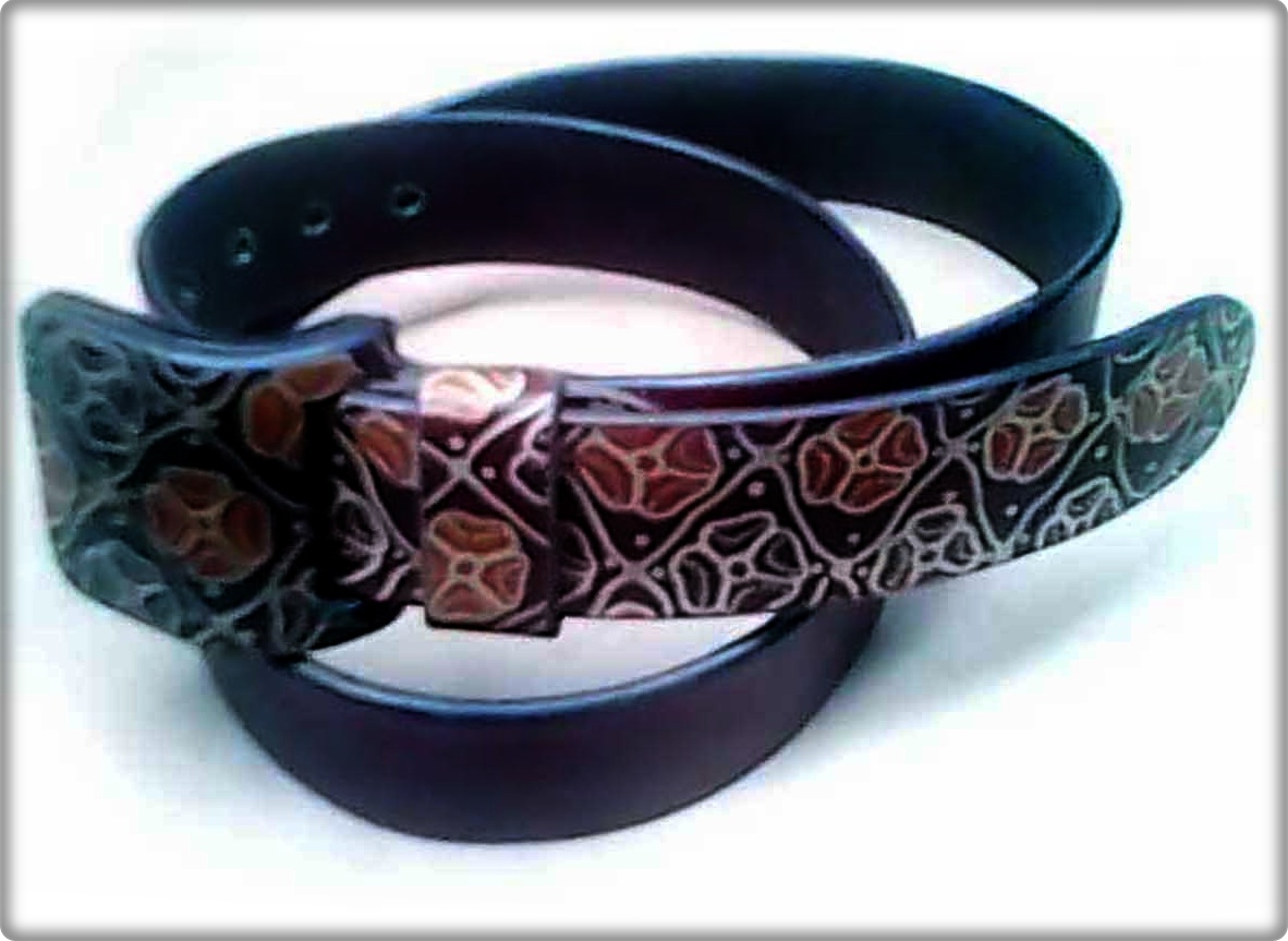 Belt/Sabuk Motif Batik ~ Egen Batik Kulit | Sepatu Batik Kulit | Belt Kulit