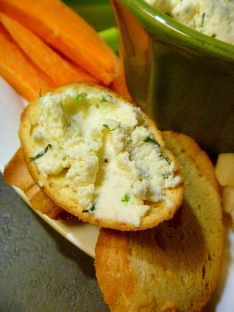 Slice of Southern: Herbed Ricotta and Parmesan Spread