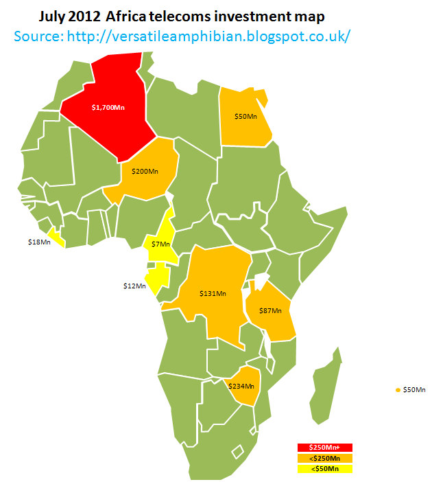 July 2012 Africa Investment Map - Welcome to the North