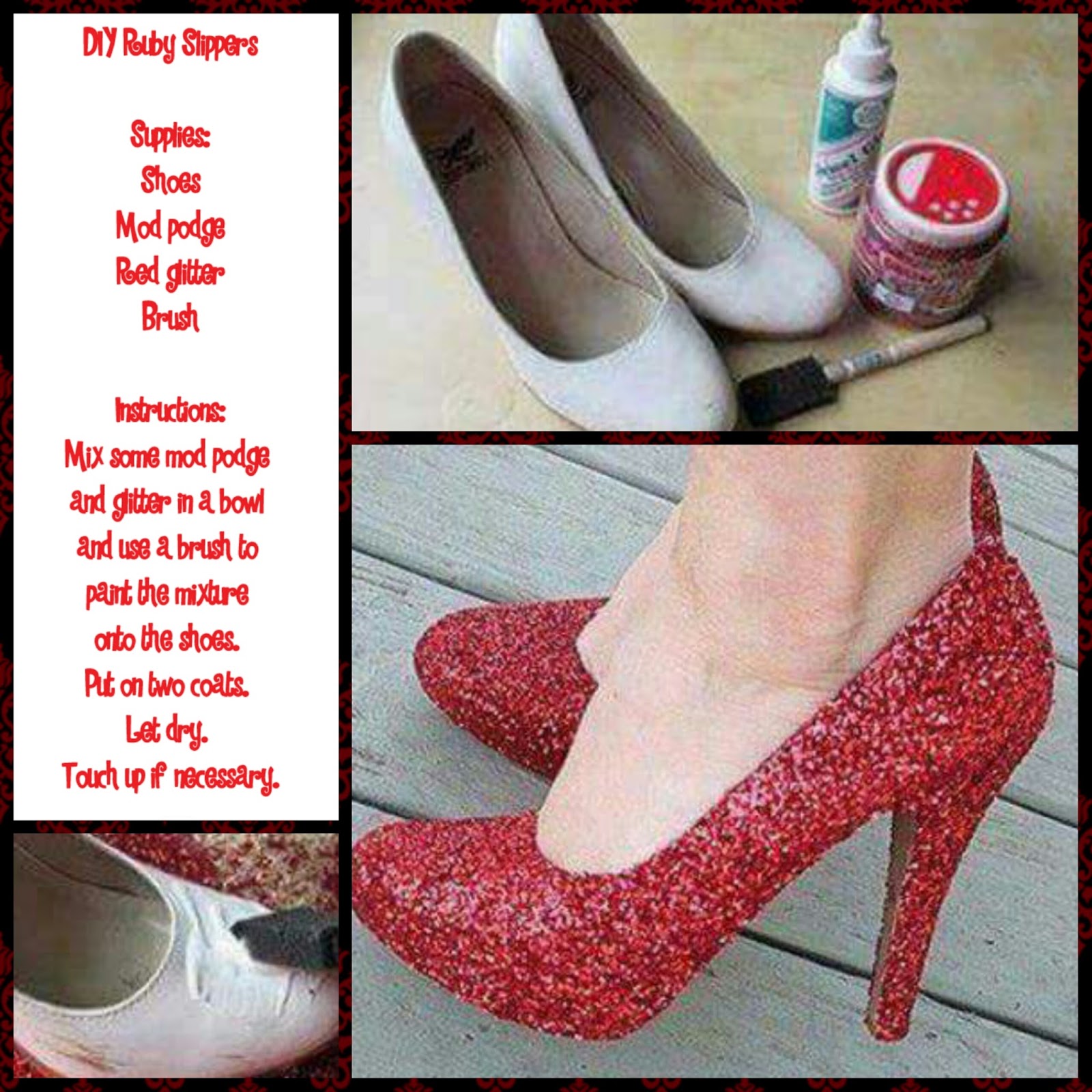 The Endless Ladder: DIY Ruby Slippers The Endless Ladder: DIY Ruby Slippers