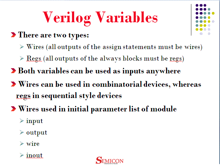 System Verilog - Semicon IC Design: Introduction Verilog