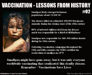 Refutations to Anti-Vaccine Memes: Vaccination: Lessons from history #2