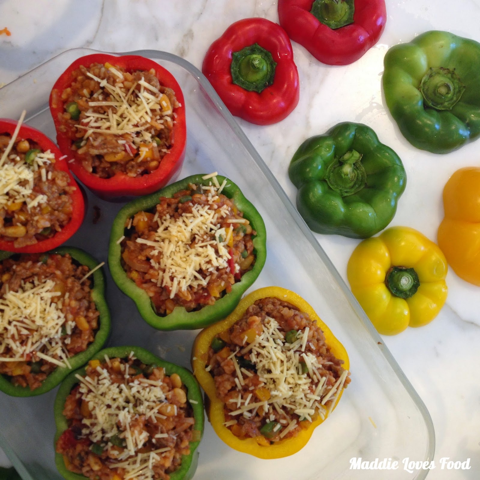 Stuffed Capsicums Recipe - Maddie Loves Food