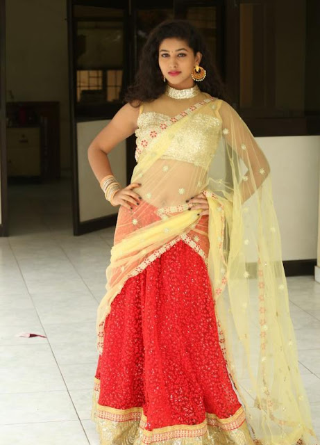 Bollywood Actress Saree Collections: Pavani Reddy in Yellow and Red ...