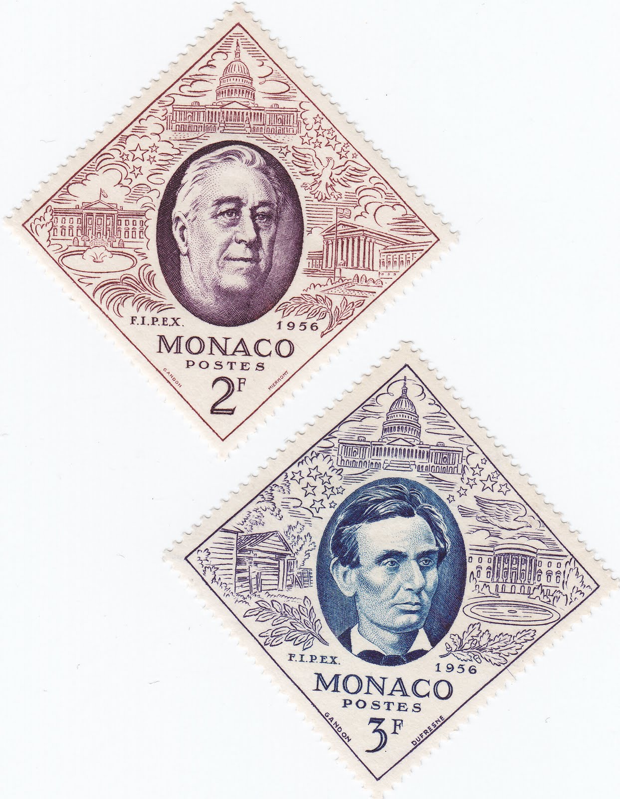 Rainbow_stamps_and_coins: Odd stamps : 08 Stamps with special cuts - 03 d