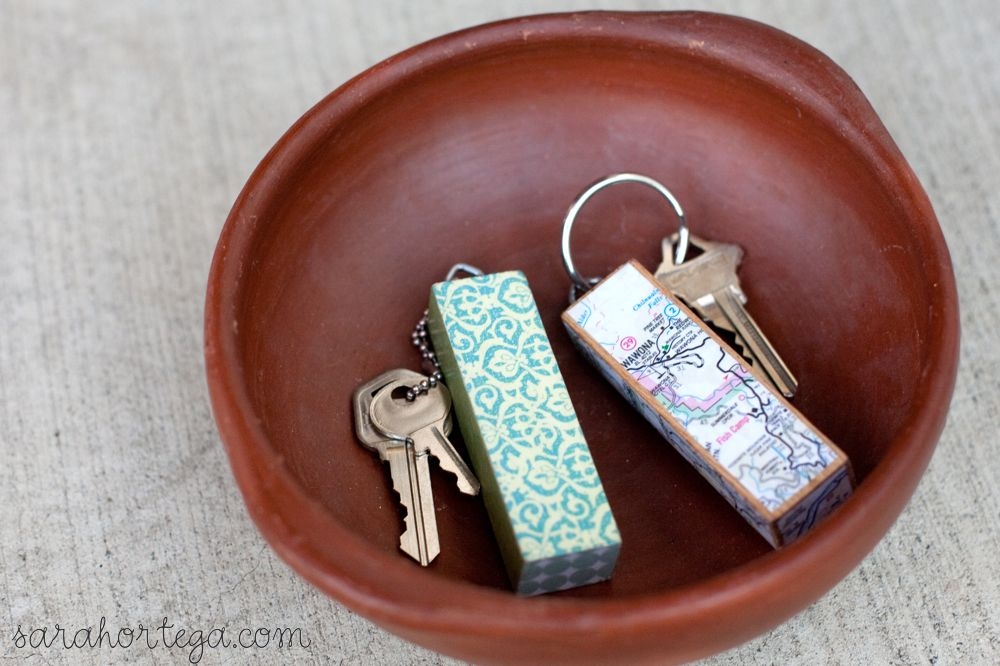 diy {jenga keychain}