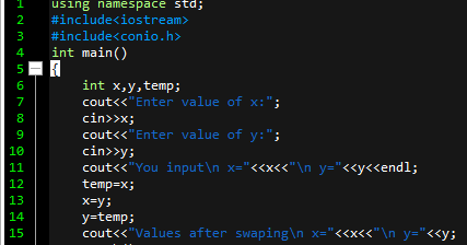 Program to swap the value of two variables. - C++ Programmer