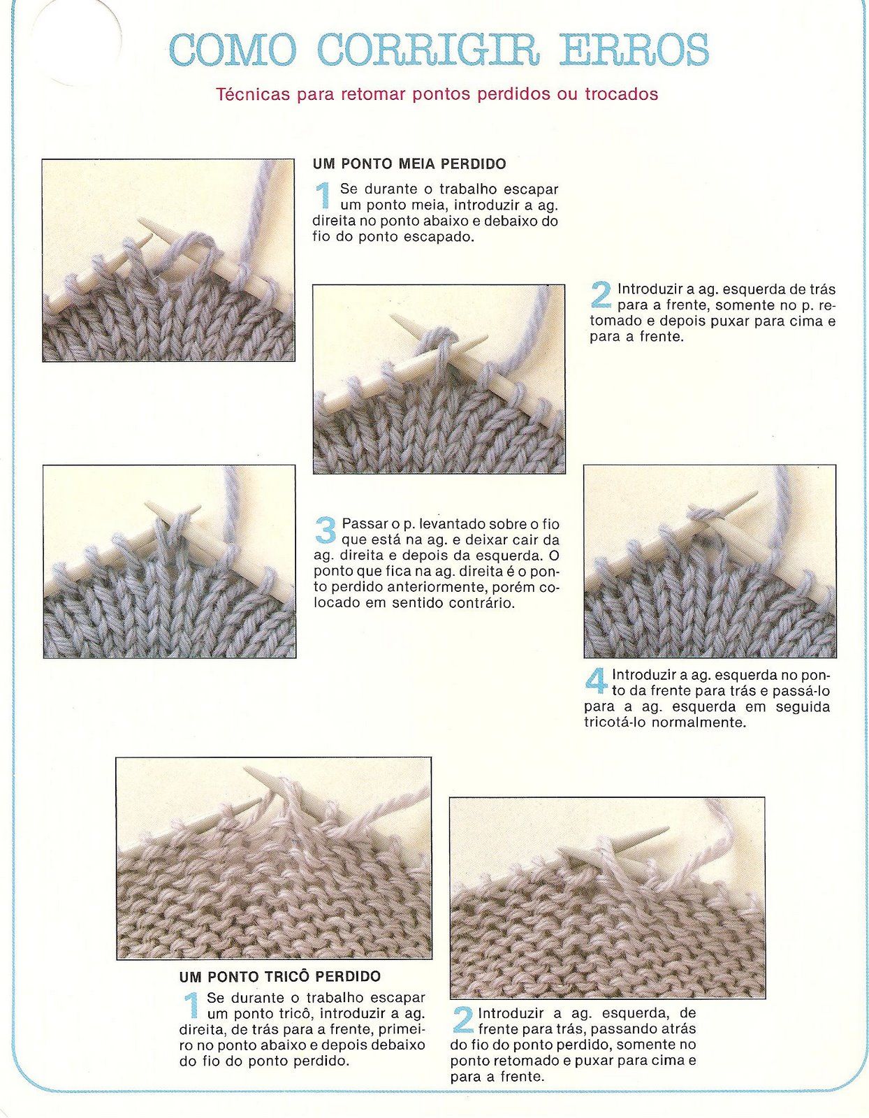 Zete Artes: Vamos aprender a tricotar? Nº 15