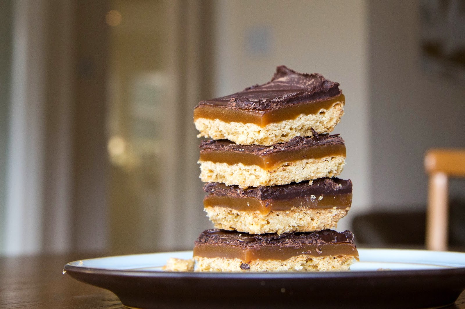 113 grams of butter: Millionaire's shortbread