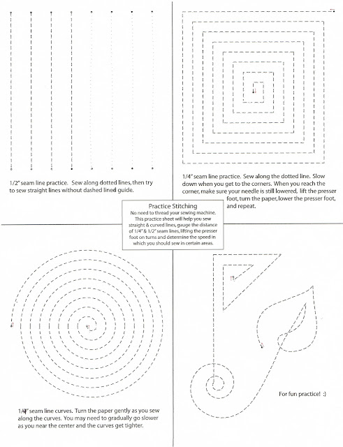 The Sewing Notebook: Practice Machine Sewing Sheet for Beginners