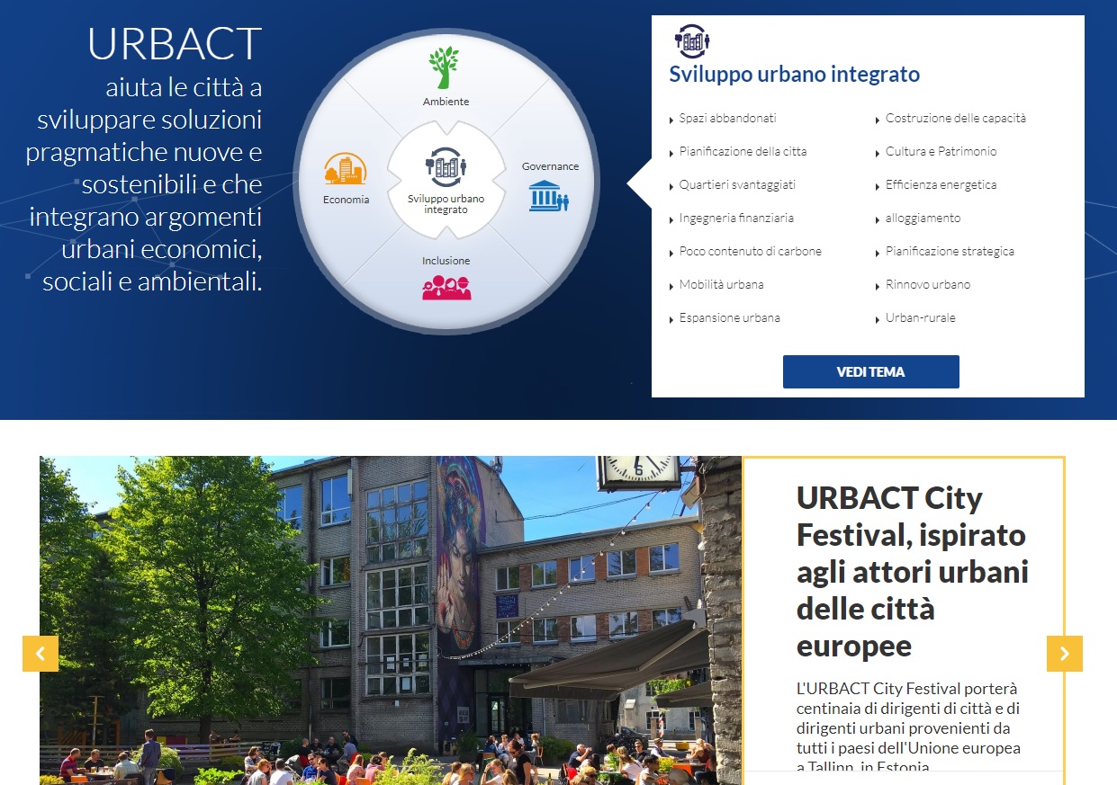 FRANCO BRUGNOLA: IL PROGETTO URBACT PER UNO SVILUPPO URBANO SOSTENIBILE