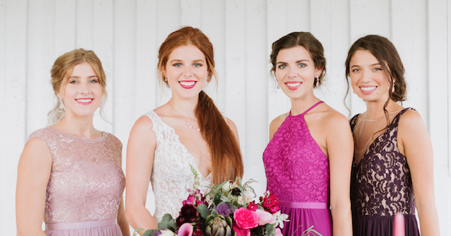 Berry Tones & Copper with Floral Accents Galore | The Perfect Palette