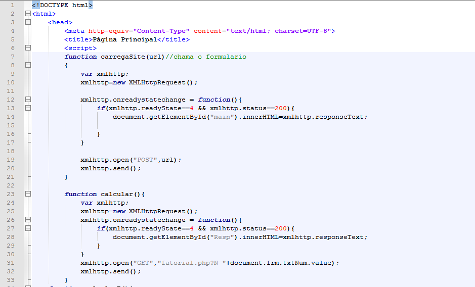Programa Em Php Com Html Css Javascript E Ajax Para Calcular