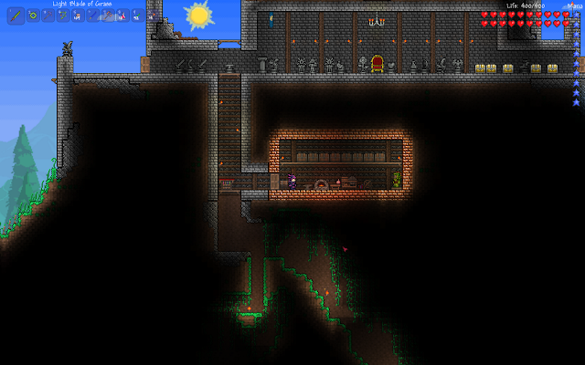 Terraria how to build workbench ~ Make board woodworking