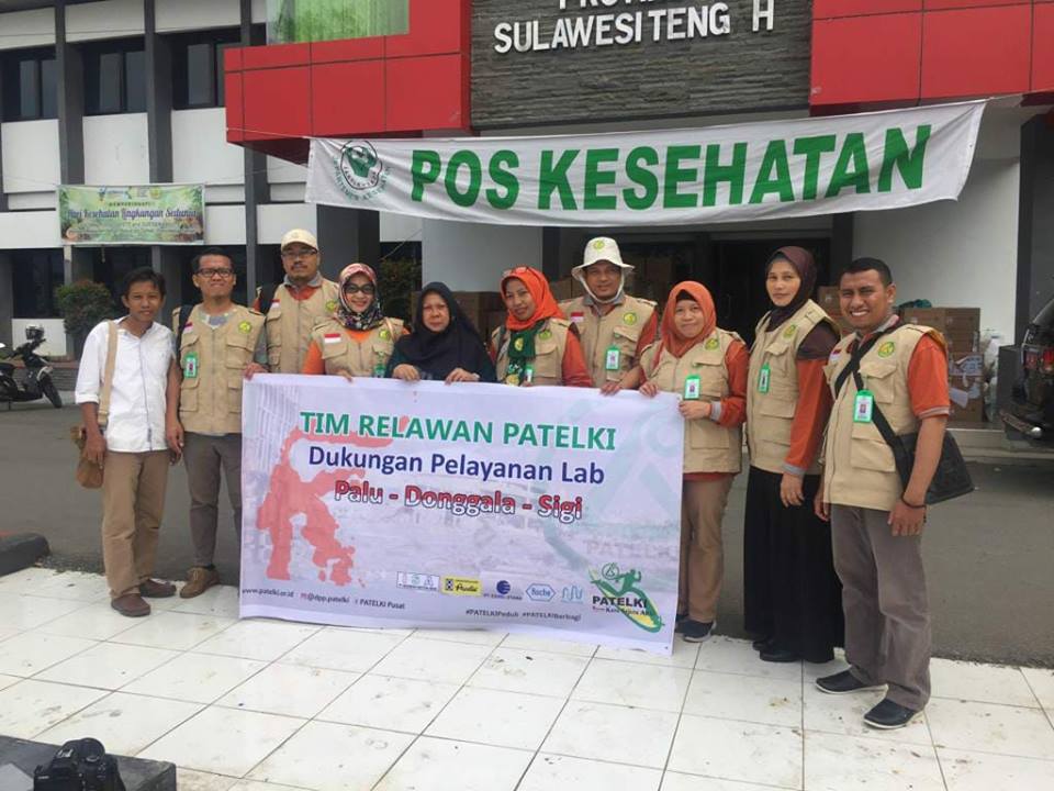 Tim Relawan PATELKI | Dukungan Pelayanan Lab Palu - Donggala - Sigi