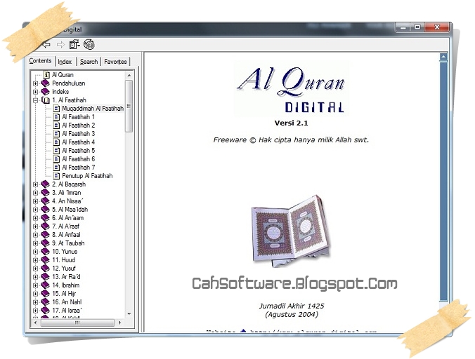 Free Download Al-Qur'an Digital 2.1 Freeware ~ Software