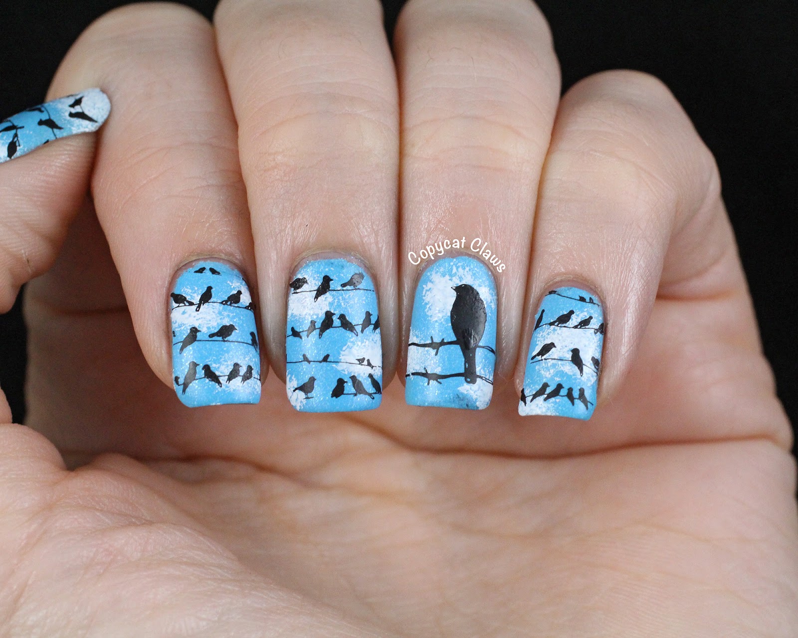Copycat Claws: Birds on a Wire Stamping - Inspired by Messy Mansion