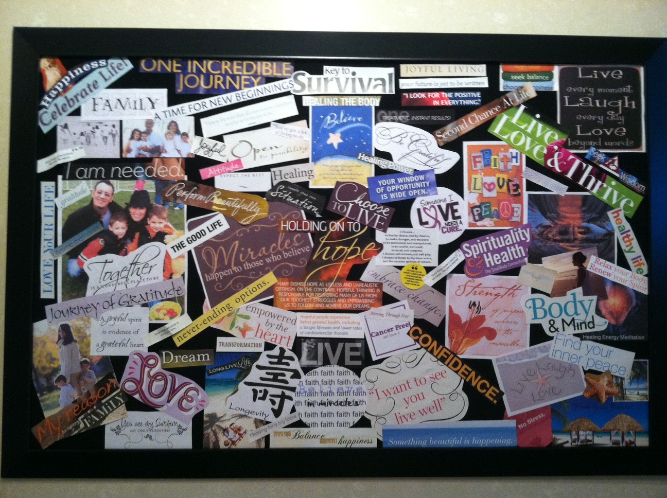 Peace, Love & Miracles: Vision Board Project