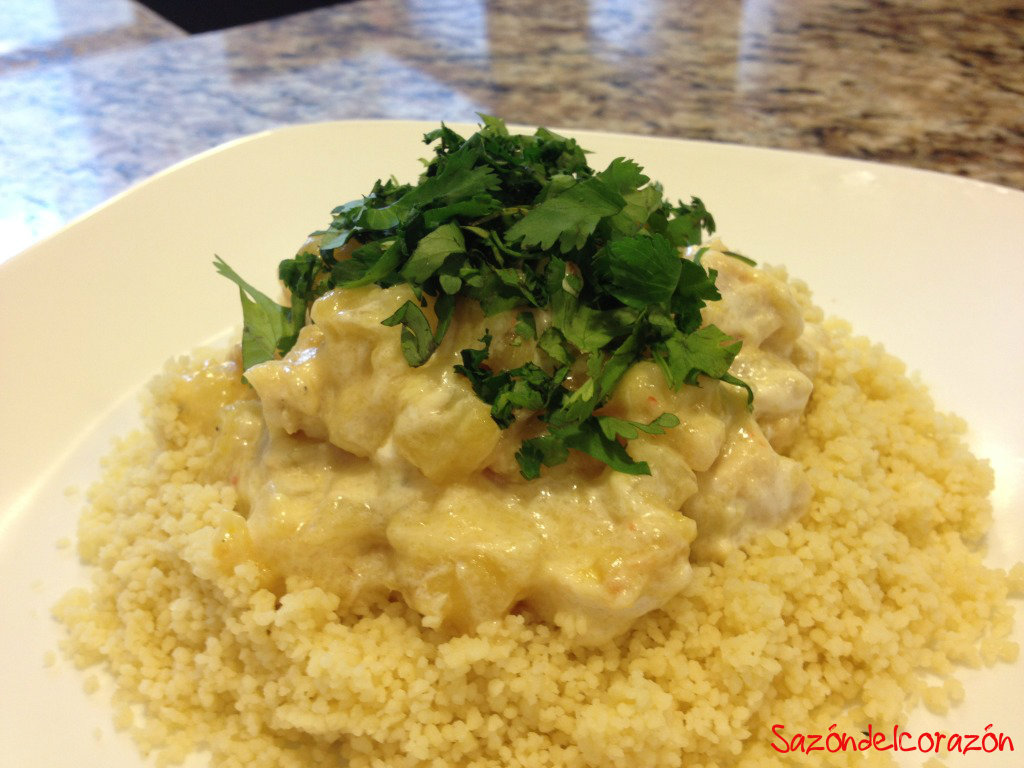 Sazón del corazón: Cuscús con pollo al mango