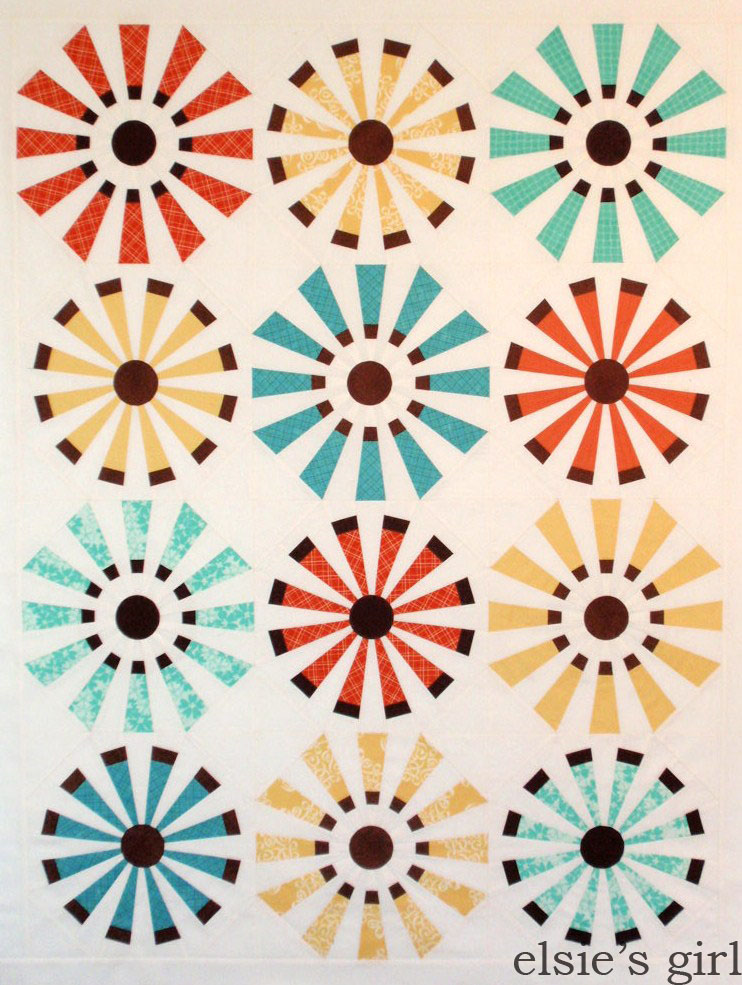 elsie's girl: Sunburst baby quilt details - Part 2