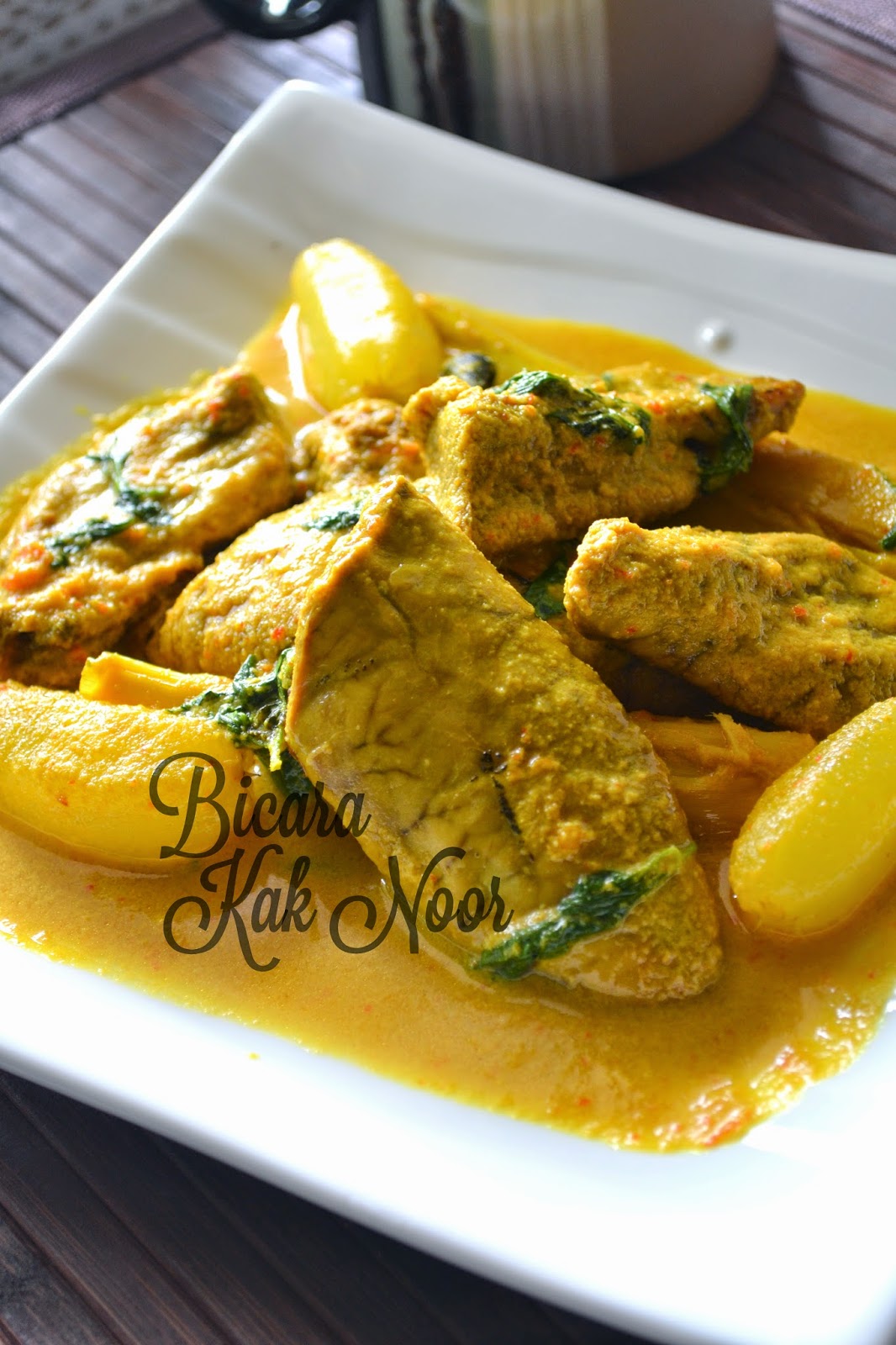 Telur Ikan Terubok Masin Masak Lemak Kuning - Dapur Kak Noor