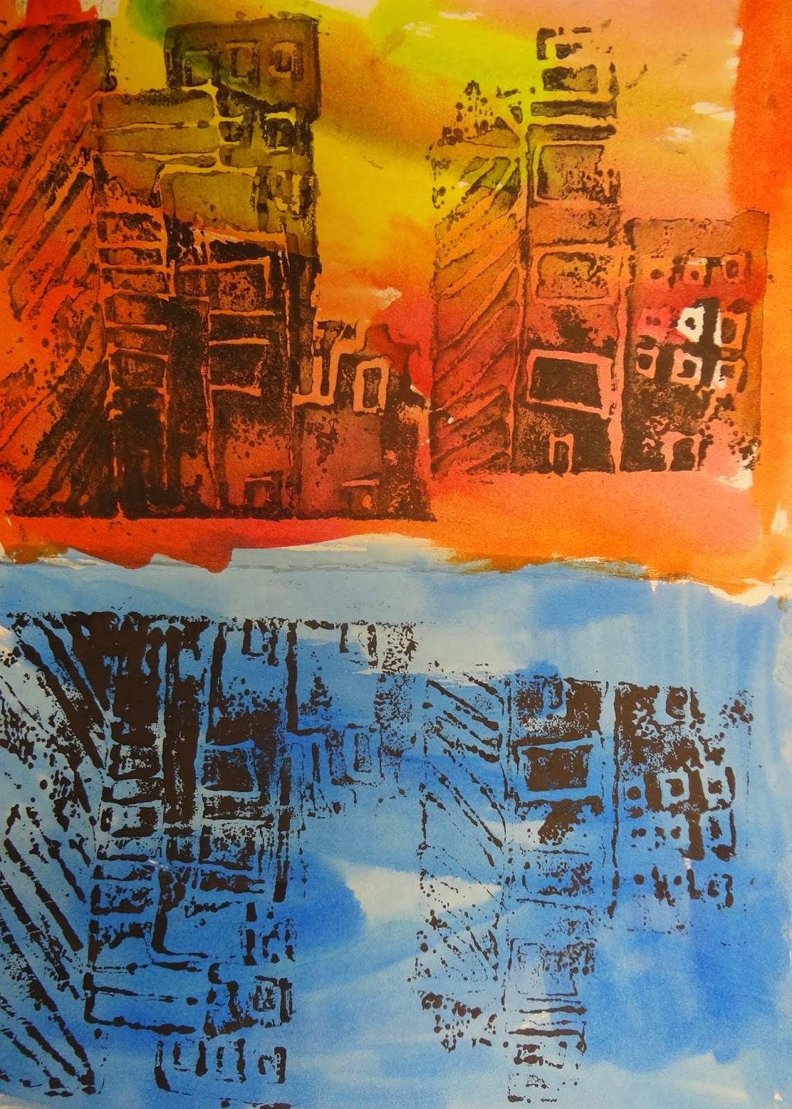 Art with Mrs. Kim : Printmaking with 3rd, 4th and 5th grades
