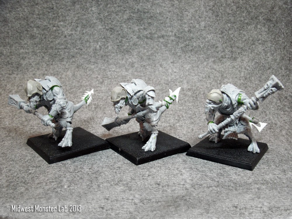 Monster Lab Miniatures: Update: Fimir Helmet and Tail Conversions
