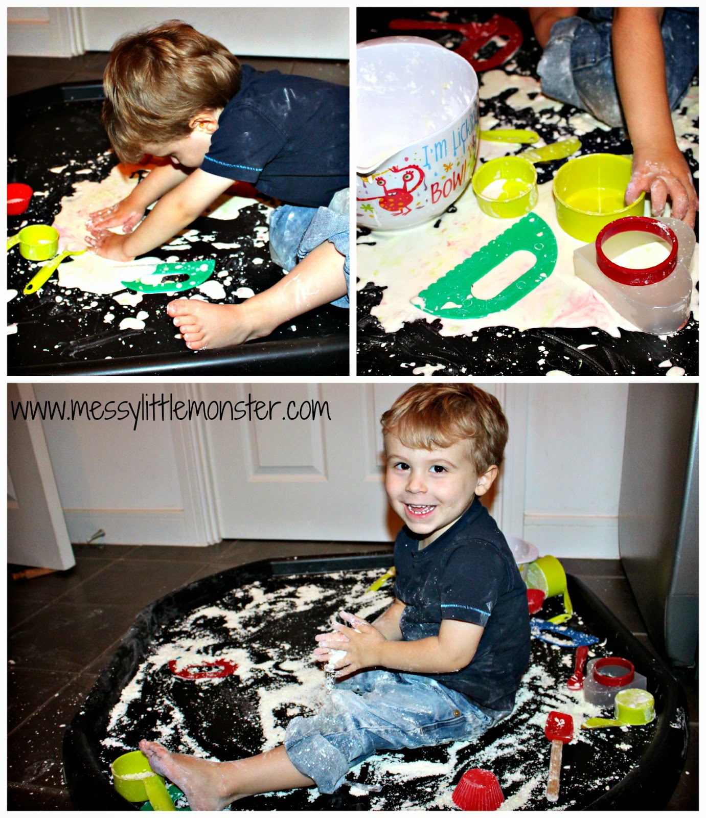 How to make gloop - an easy 2 ingredient sensory play recipe - Messy ...
