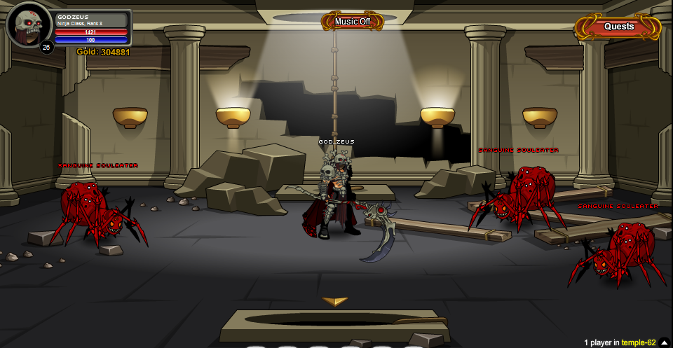 AQW News Brasil: Tutorial: Temple of DoomWood