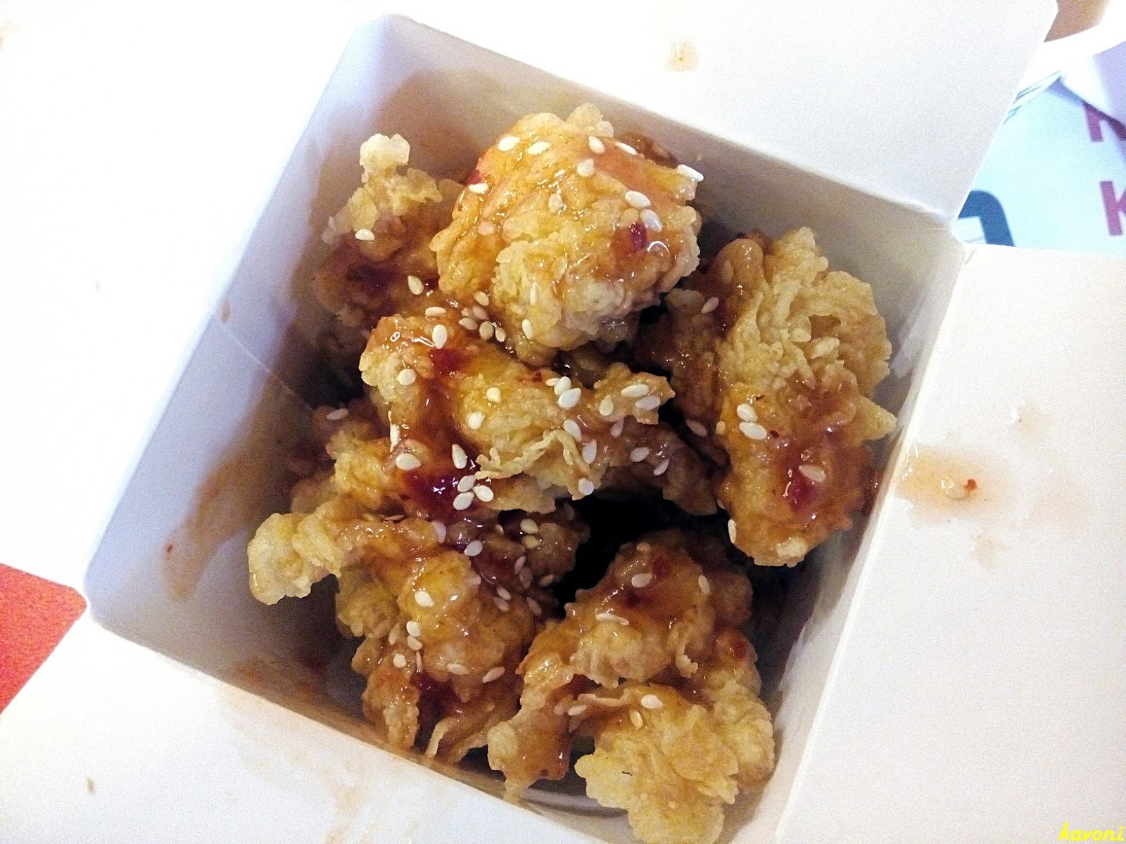 kavoniho žrádlo: Křupavé Bites Sweet Chilli, KFC