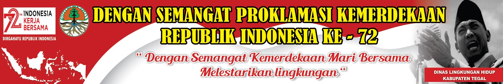 Contoh Desain banner atau spanduk Hut RI ke 72 - Biologizone Contoh Desain banner atau spanduk Hut RI ke 72 - Biologizone