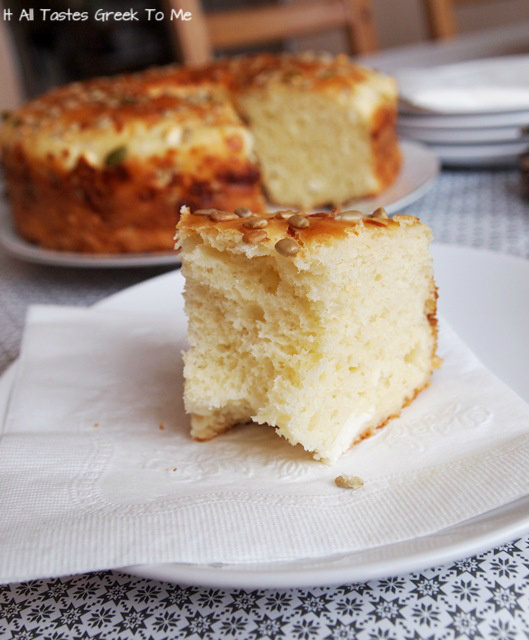 It All Tastes Greek To Me: Fabulous No Knead Cheese Bread