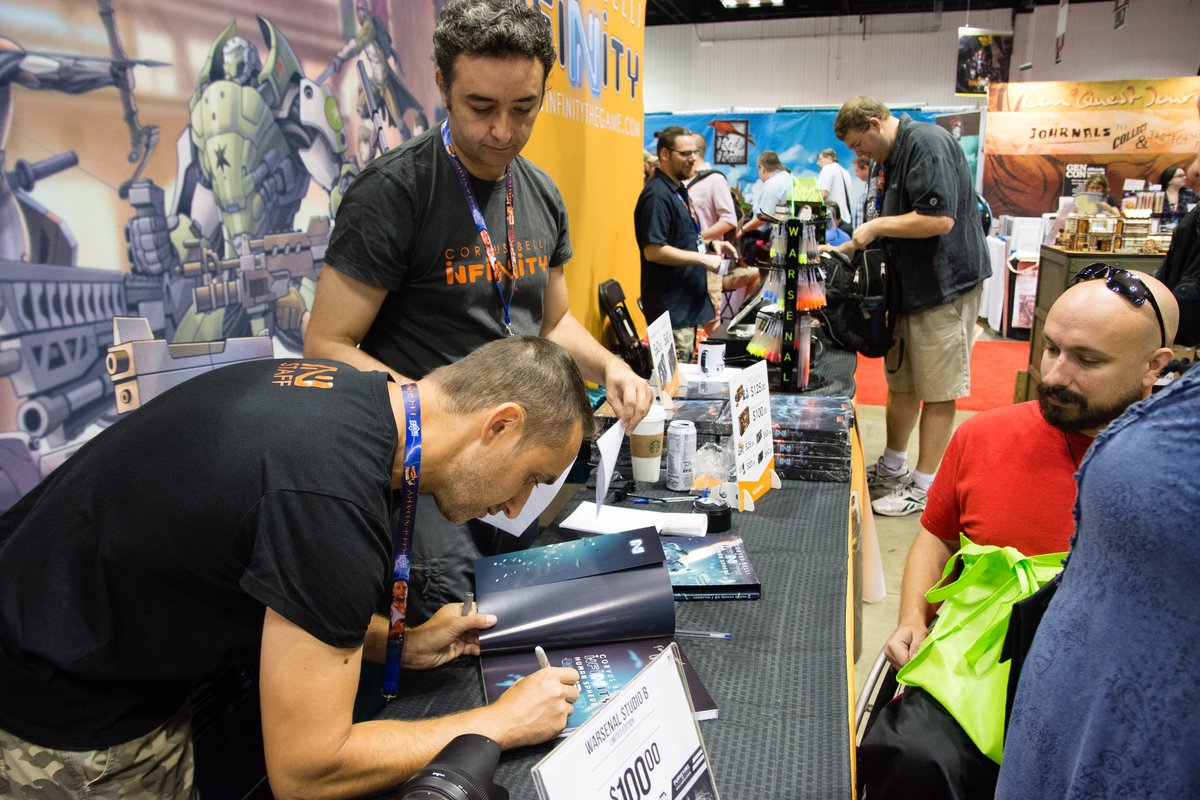 Wargame News and Terrain: Corvus Belli: GenCon 2016 Booth - Awesome ...