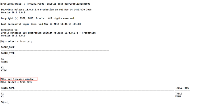 Oracle 18c Sqlplus Cute Features ~ Dirk Nachbar This Blog Is Discontinued Its Only Read Only