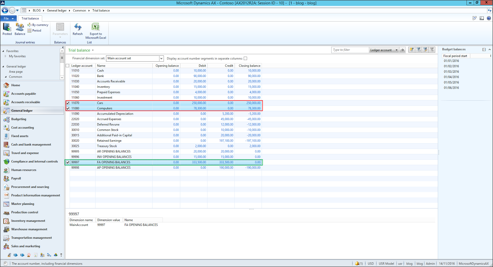 Dynamics AX Tips: AX 2012 | Process Opening Balances Part 1