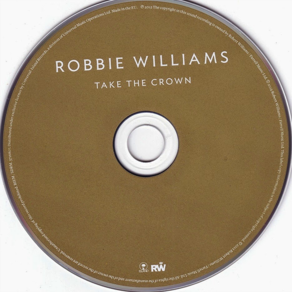 Encarte: Robbie Williams - Take The Crown - Encartes Pop