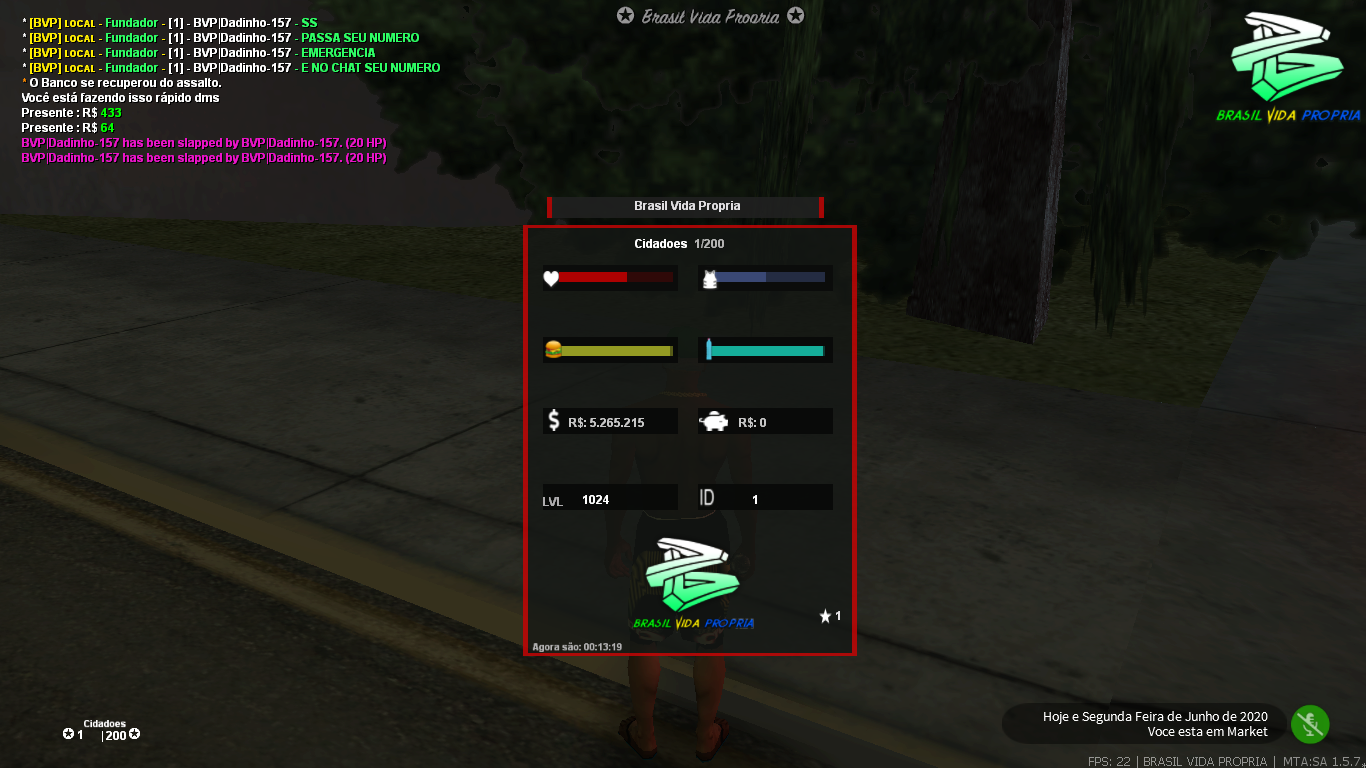 DashBoard V1 BY Dadinho - MTA Brasil