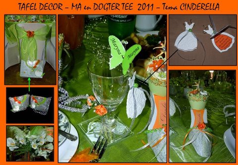 In en om die huis: Onthaal tafel - Cinderella tema