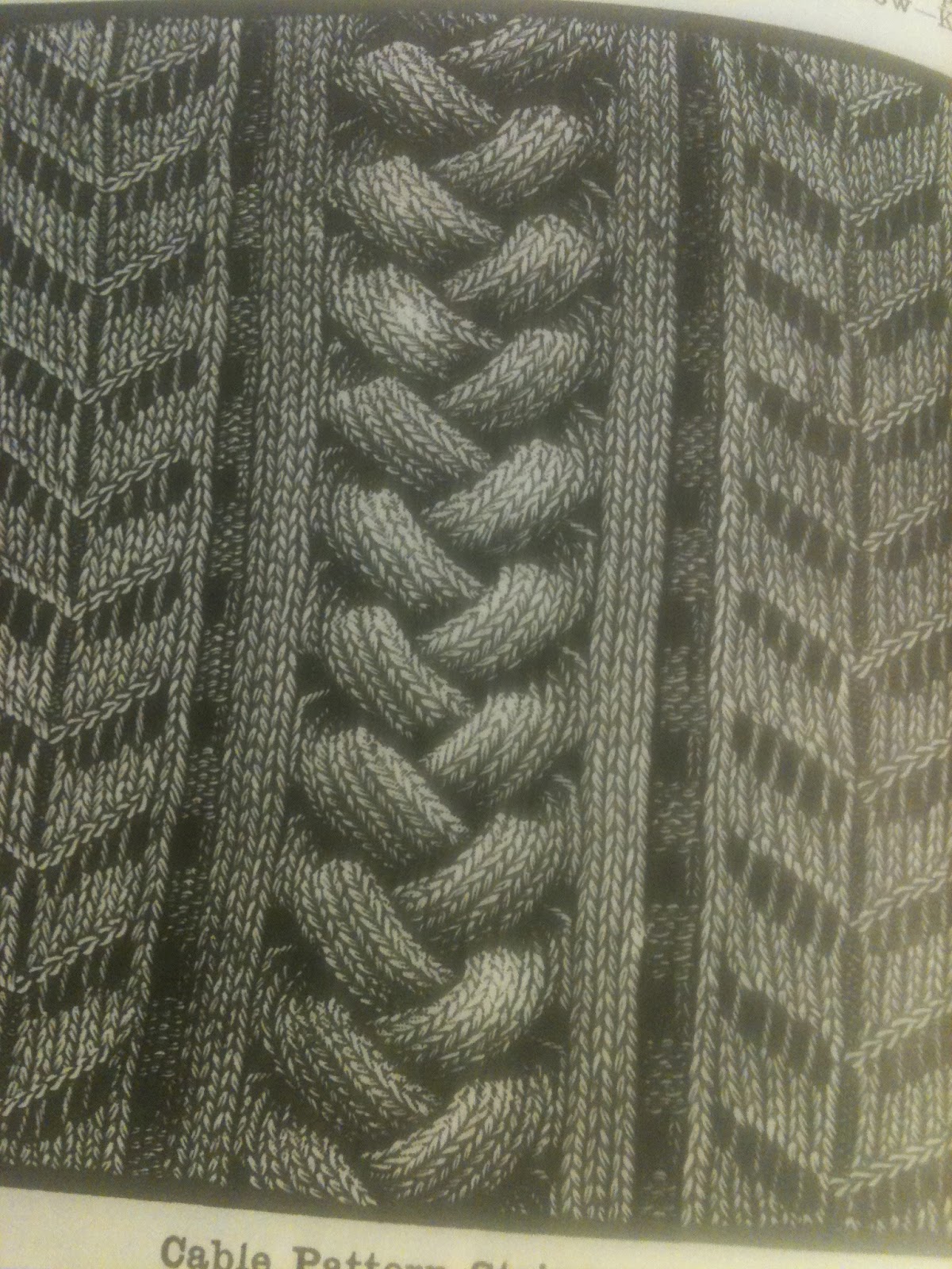 My Year of Weldon's: Project 22.5: Cable Pattern Stripe