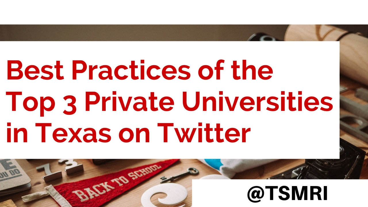 The Texas Social Media Research Institute (@TSMRI): Best Practices of ...