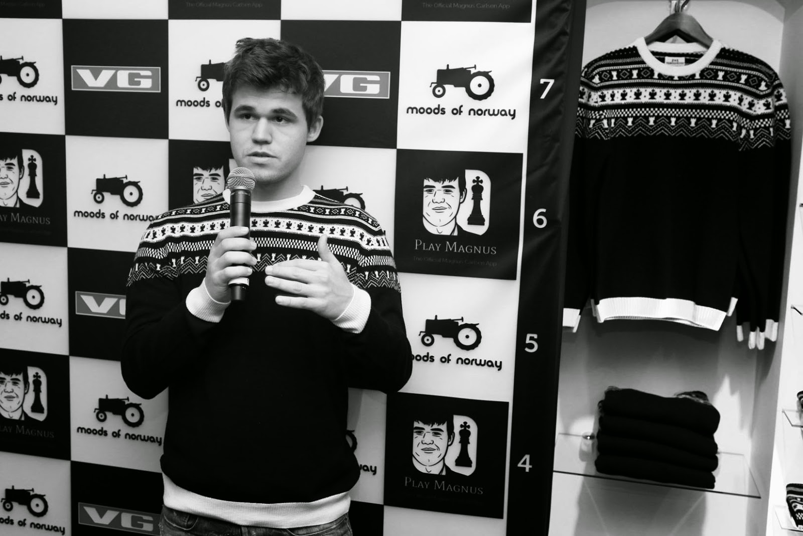 FASHION IN OSLO: The Magnus sweater: Chess on your chest