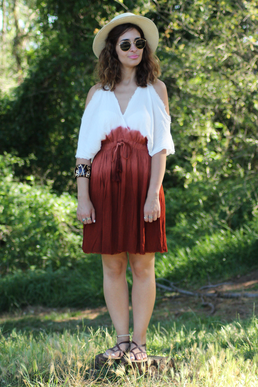 THE DREAM IS PARIS: Gradient dress