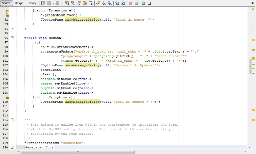 Java neatbeans: Membuat Sistem CRUD dan Search Di Java NetBeans
