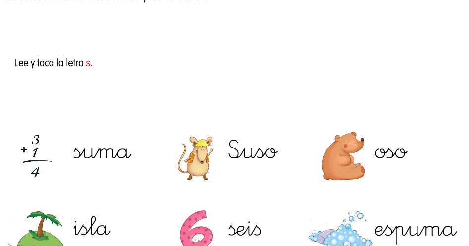 COSAS DE SEGUNDO: LETRA S