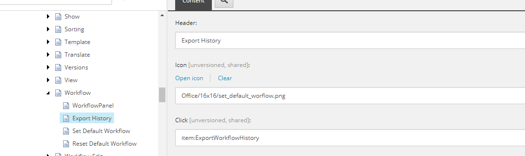 Export Sitecore Workflow History